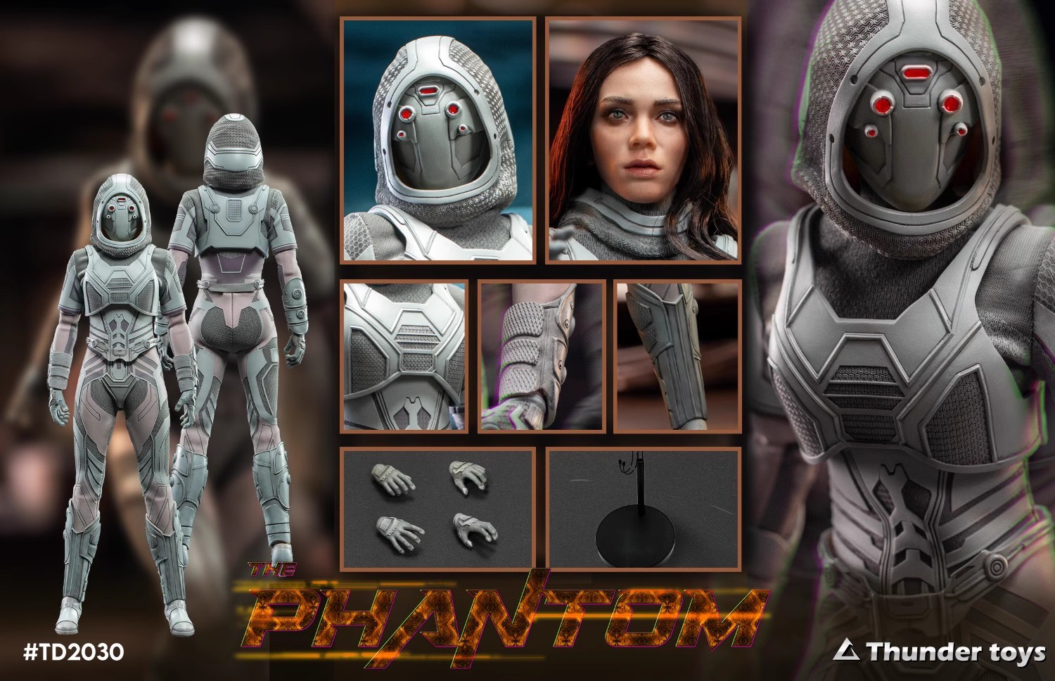 In Stock Thunder Toys TD2030 1/6 Phantom Collectible Female Action ...