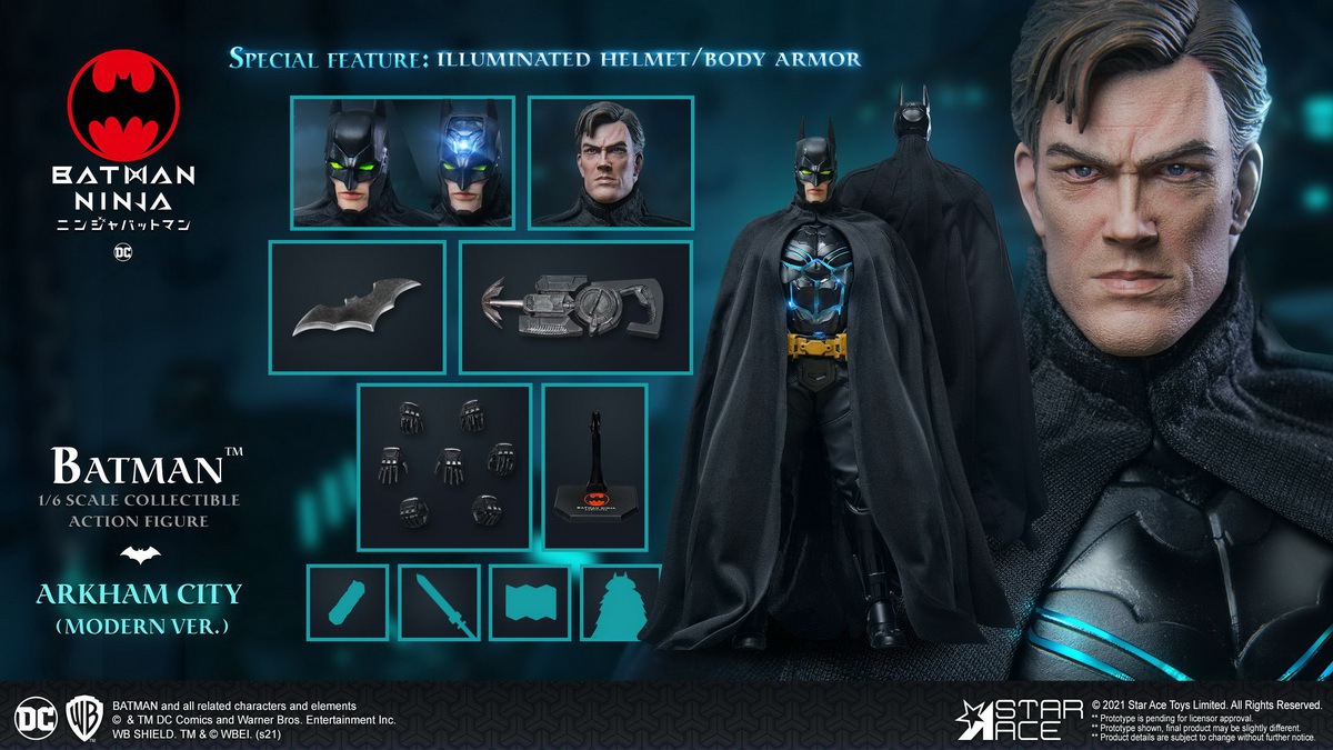 IN STOCK Star Ace Toys 1/6 SA0103 Ninja Batman Bruce Wayne Action ...