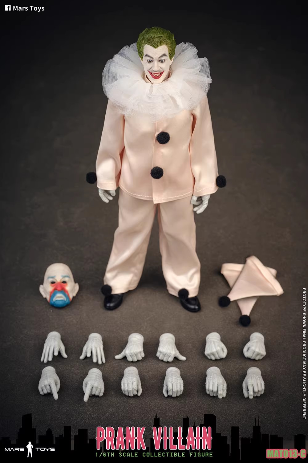 New Mars Toys MAT013C 1/6 Prank Villain Joker 12" Male Action Figure ...
