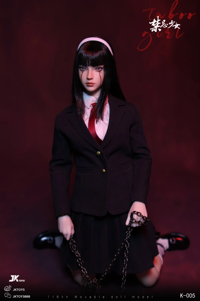 In Stock JKTOYS K-005 1/6 Taboo Girl Tomie Cosplay Female Action Figure ...