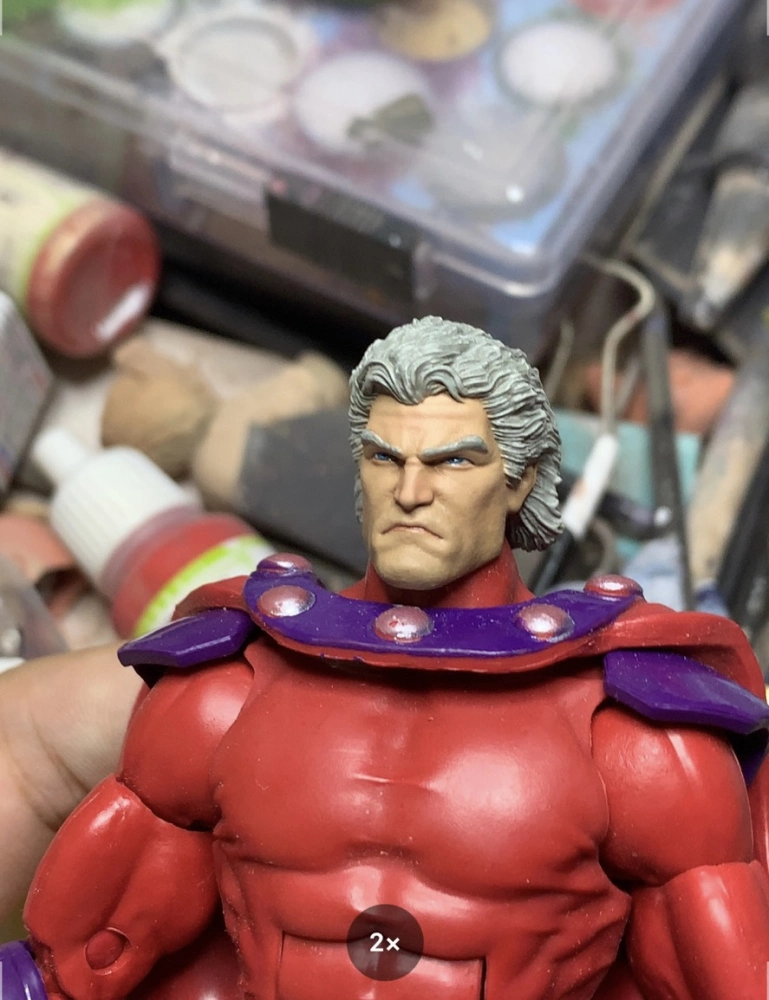 SSR 1/12 6-inch Magneto figure head sculpture white model