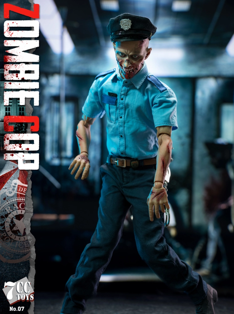 In Stock 7CC TOYS NO07 Zombie killer Zombie Cop Male 1/6 Action Fiugre ...