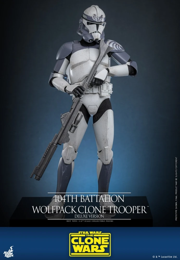 IN STOCK Hot Toys TMS142 Star Wars The Clone Wars 104th Battalion Wolfpack Clone Trooper