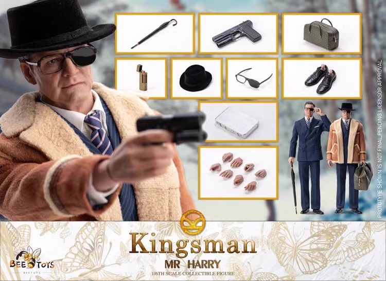 In-stock BEE TOYS BE01 Kingsman Agent Uncle Colin Harry Hart 1/6 Action ...