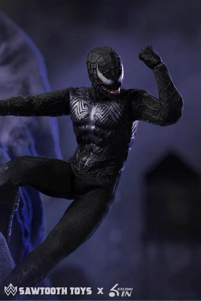 In Stock SAWTOOTH STM-20251 1/12 Venom Collectible 6" Action Figure ...