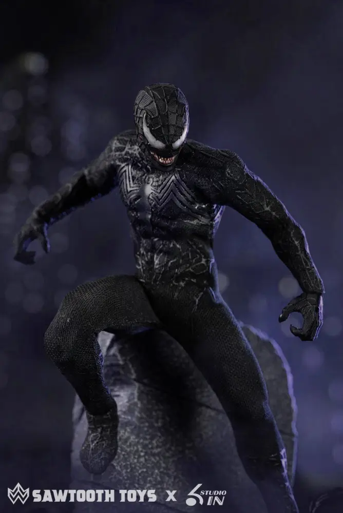 In Stock SAWTOOTH STM-20251 1/12 Venom Collectible 6" Action Figure ...