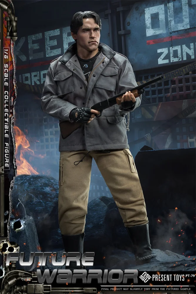 IN STOCK PRESENT TOYS PT-sp79 1/6 Terminator T800 Arnold 12" Male ...