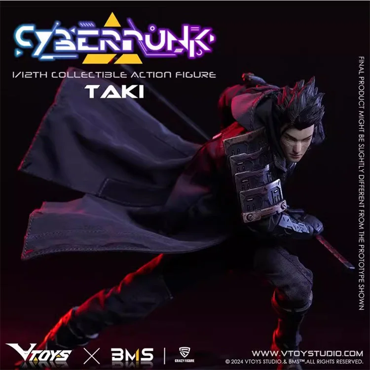 IN STOCK VTOYS VSD010 1/12 Cyberpunk Samurai Taki 6" Male Action Figure ...