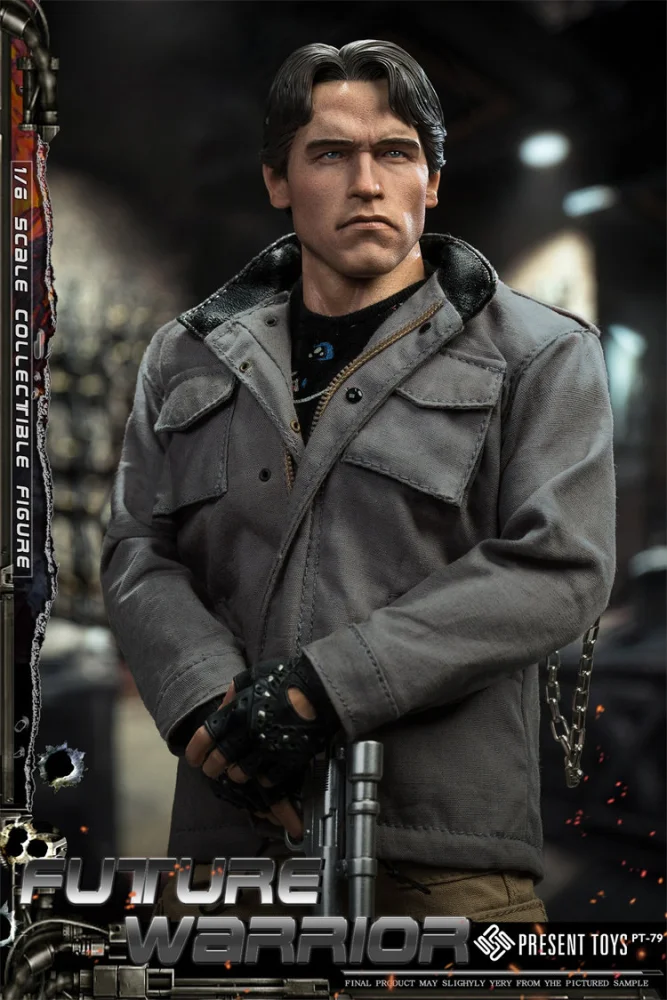IN STOCK PRESENT TOYS PT-sp79 1/6 Terminator T800 Arnold 12" Male ...