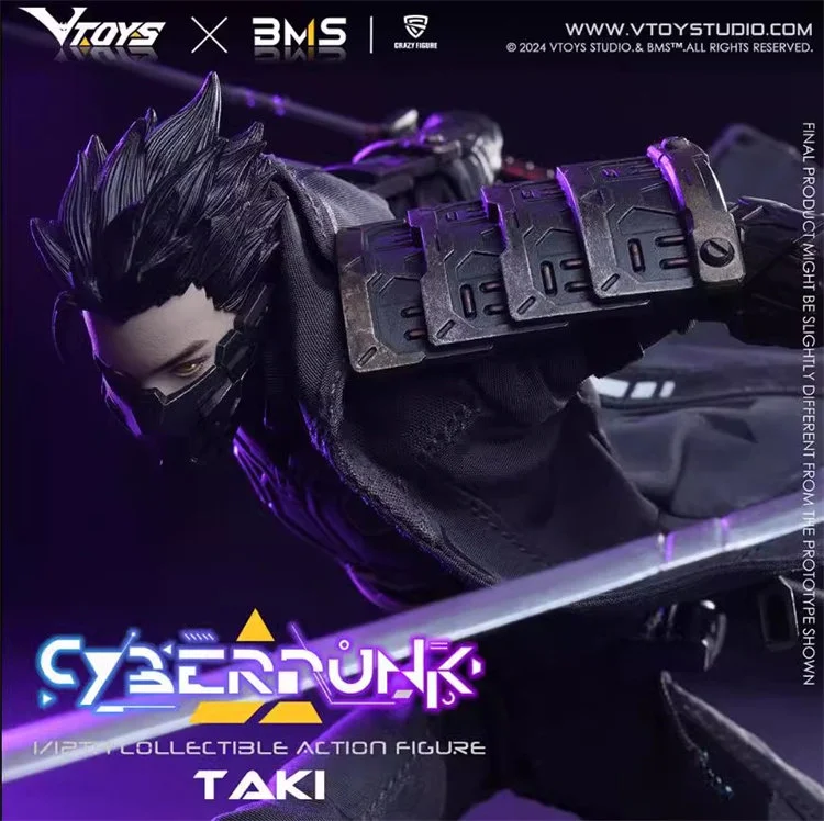 IN STOCK VTOYS VSD010 1/12 Cyberpunk Samurai Taki 6" Male Action Figure ...