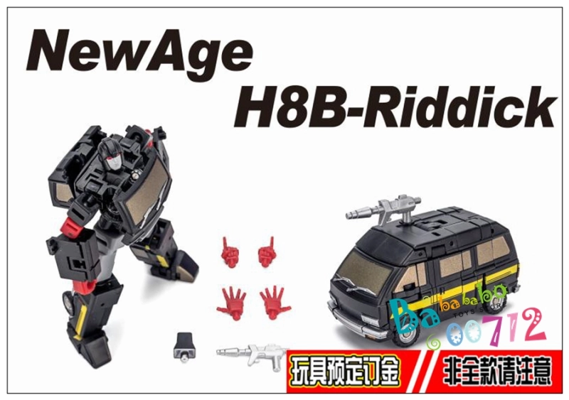 New Transformers Newage H7B Riddick mini Ironhide black Action figure toy