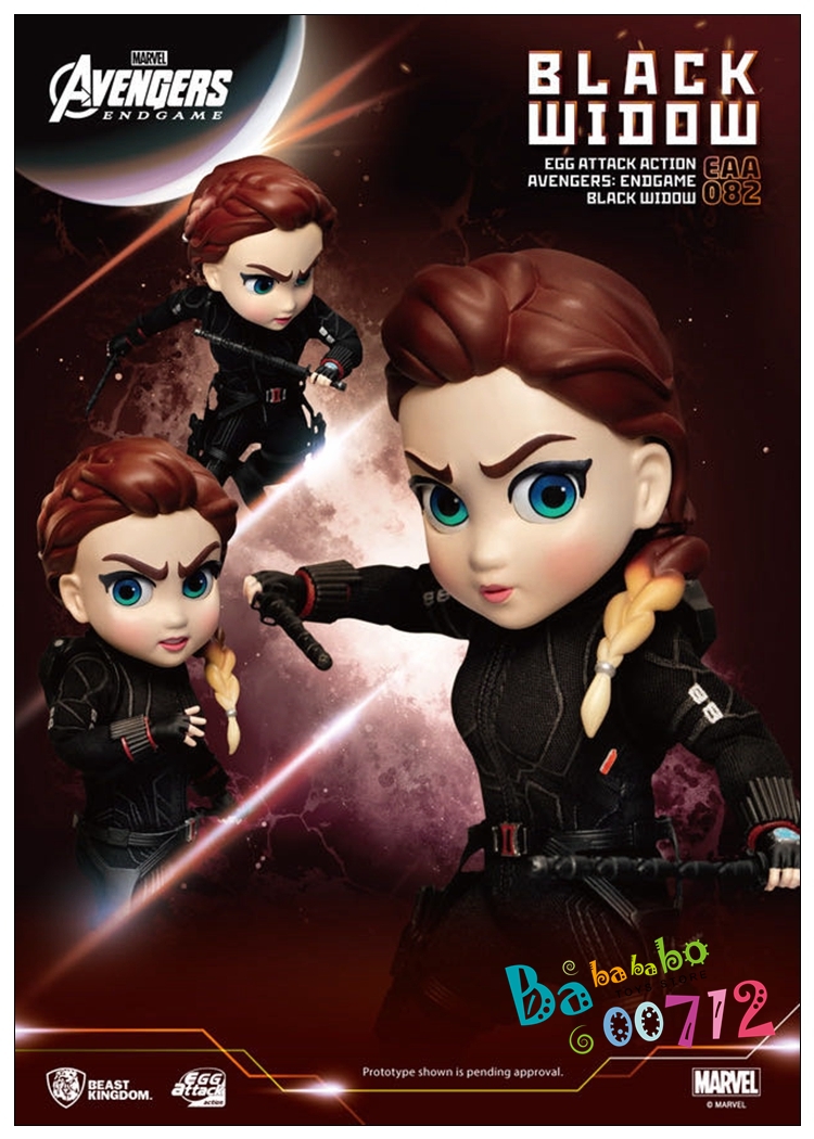 Beast Kingdom Avengers Endgame: Black Widow EAA-082 Egg Attack Action ...