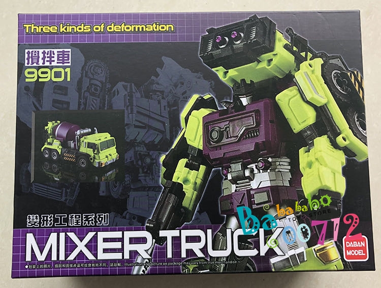 Daban Model DB 9901 Mixer Trucker Mixmaster GT-01B GT01B Devastator