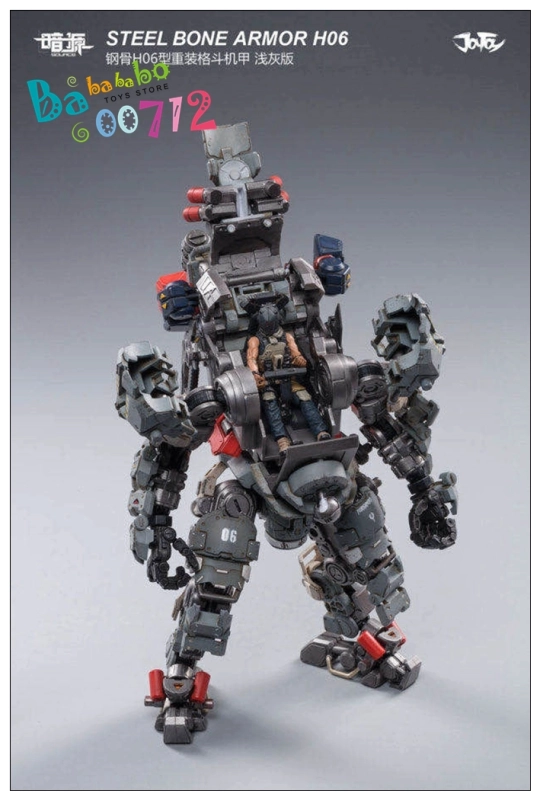 Pre-order JoyToy Source 1/25 H06 Steel Bone Armour Grey Color /w Pilot