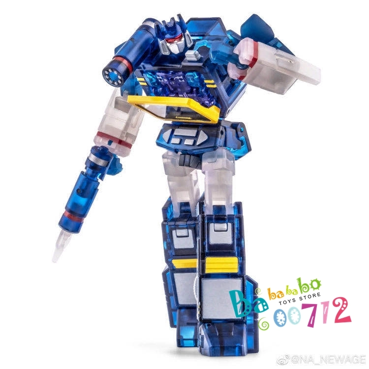 Newage H21T Soundwave Transparent Version w/ 3 Cassettes Action Figure