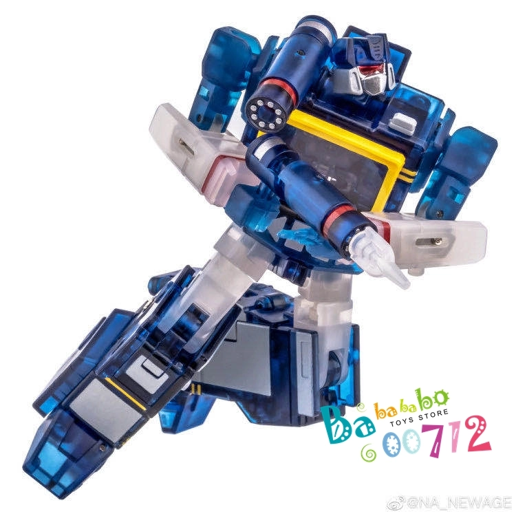 Newage H21T Soundwave Transparent Version w/ 3 Cassettes Action Figure