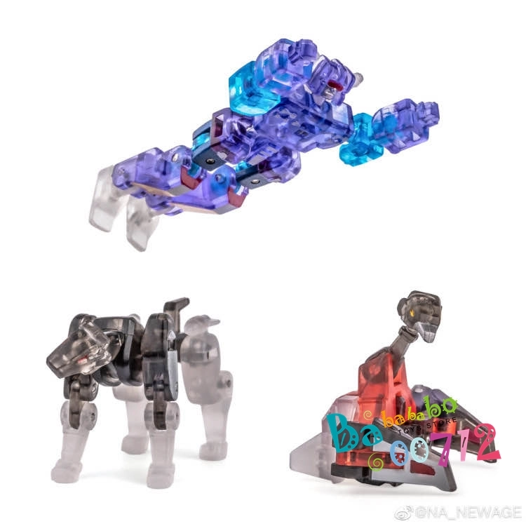 Newage H21T Soundwave Transparent Version w/ 3 Cassettes Action Figure