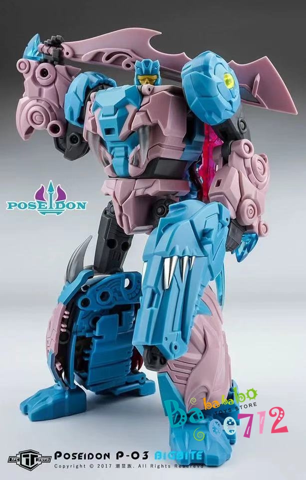 Transformers TFC Poseidon P-03 Bigbite Action Figure toy