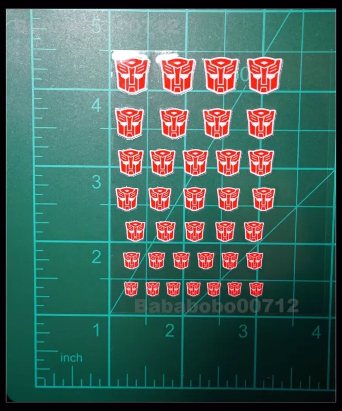 New Autobots Decepticons Symbol stickers 278pcs set for toy ...