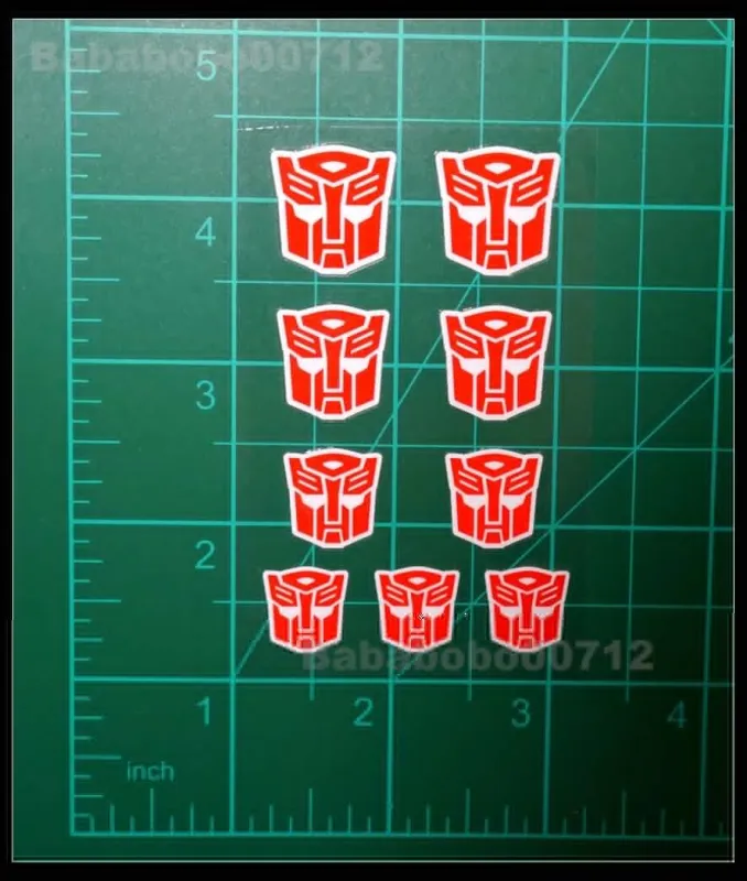 New Autobots Decepticons Symbol stickers 278pcs set for toy ...