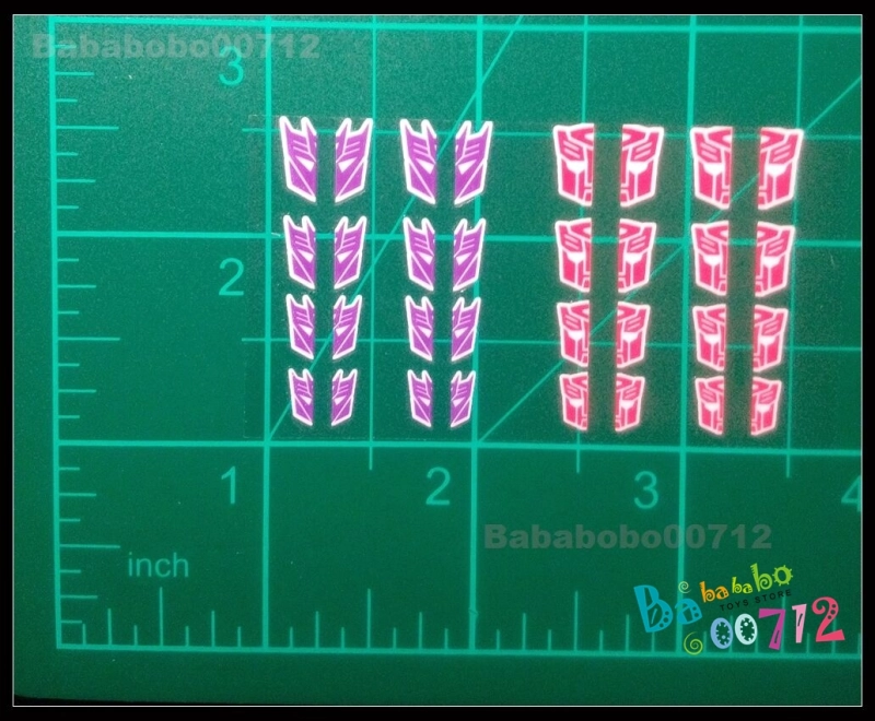 New Autobots Decepticons Symbol stickers 278pcs set for toy ...