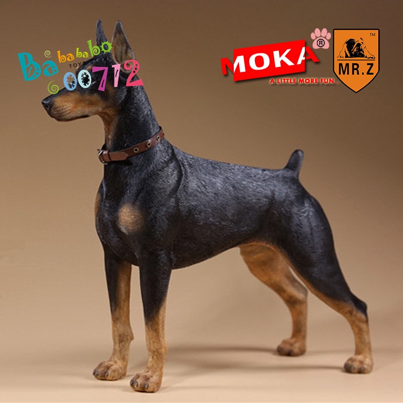 Mr.Z 1:6 Scale Animal Resin Simulation Toy Doberman 3 Color Model Dog ...