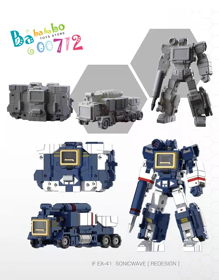 Iron Factory EX41 Sonicwave Soundwave mini action figure