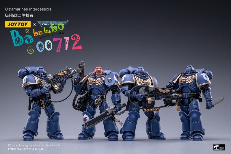 JoyToy WARHAMMER 40K 1:18 INTERCESSORS SPACE MARINES ULTRAMARINES SETS ...