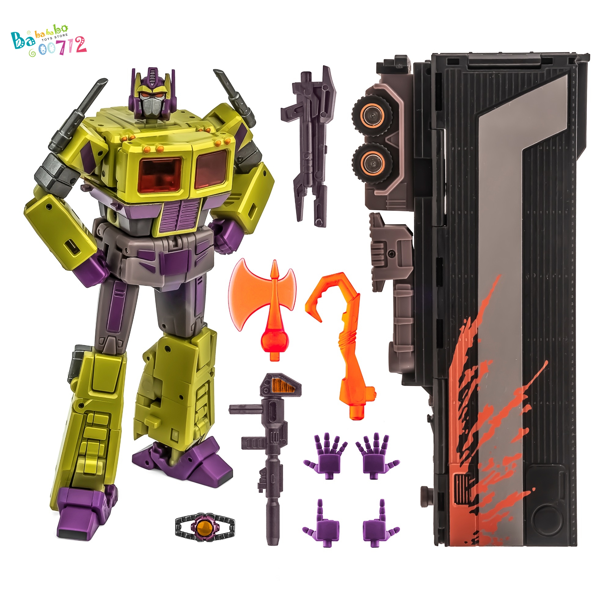 Newage NA H27X Trono mini Optimus Prime Green-purple color Transform ...