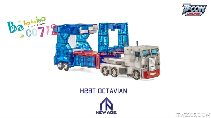 Newage H28T Octavian Ultra Magnus Transparent Version mini action figure