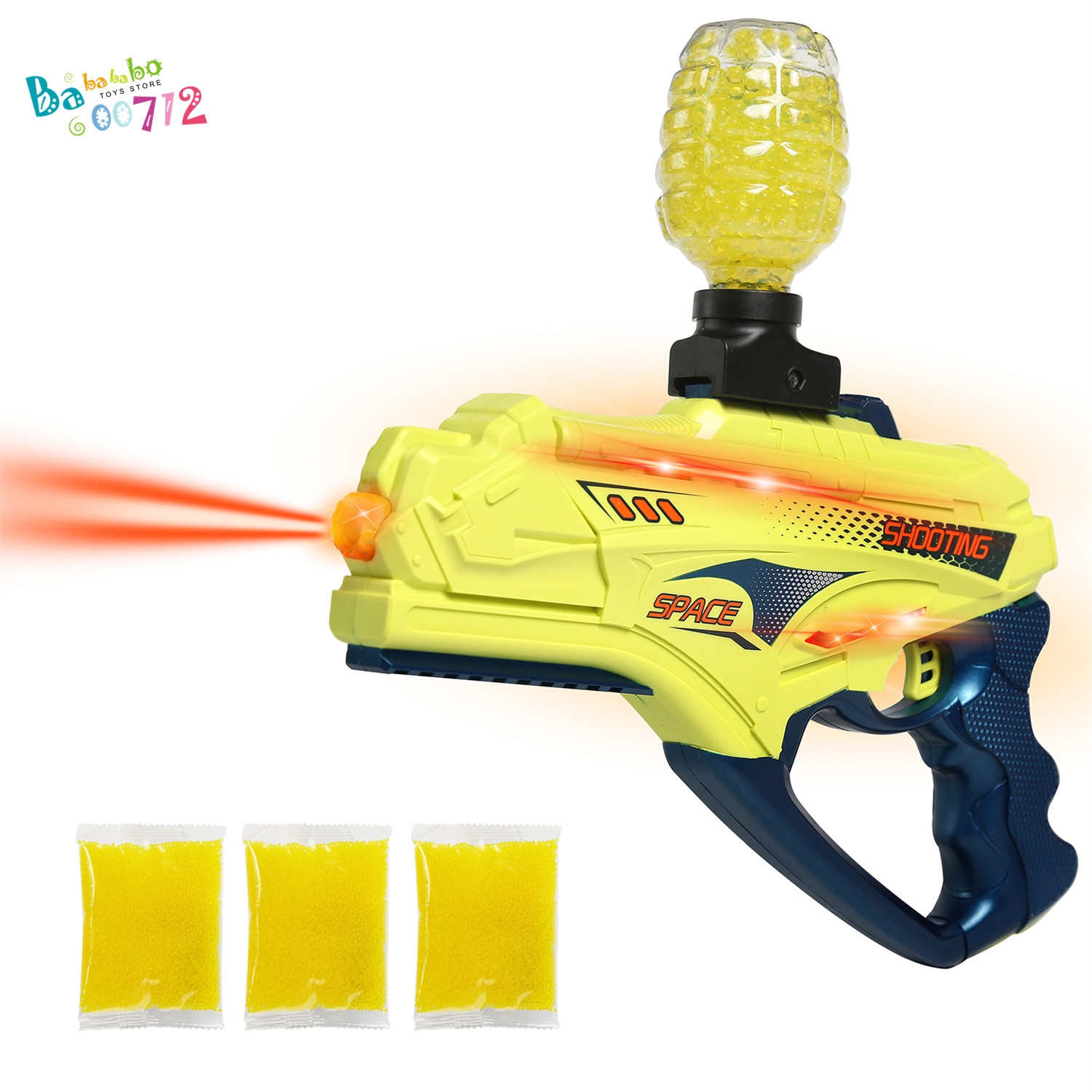 2 in 1 Gel Blaster Toy Space Gun Electric Splatter Bullet Shoot for ...