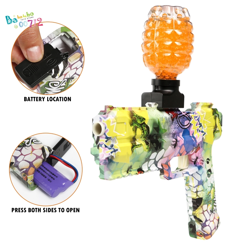 Gel Blaster Toy Gecko graffiti Electric Splatter Bullet Shoot for Kids ...
