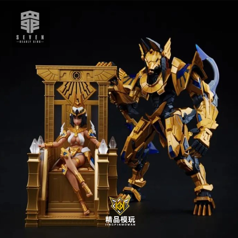 MS General 1/10 SEVEN DEADLY SINS GLUTTONY Cleopatra & Anubis & Throne ...