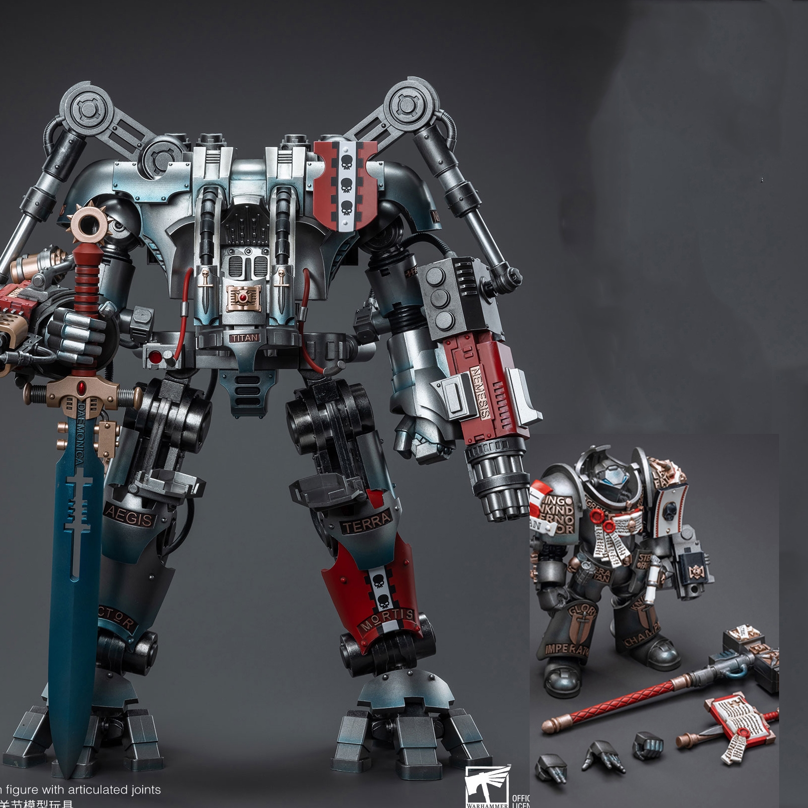 Pre-order JoyToy Warhammer 40K 1:18 Grey Knights Nemesis Dreadknight ...