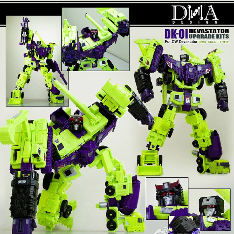 DNA DK-01 Upgrade Kits for CW Devastator Retail/SDCC/TT Version