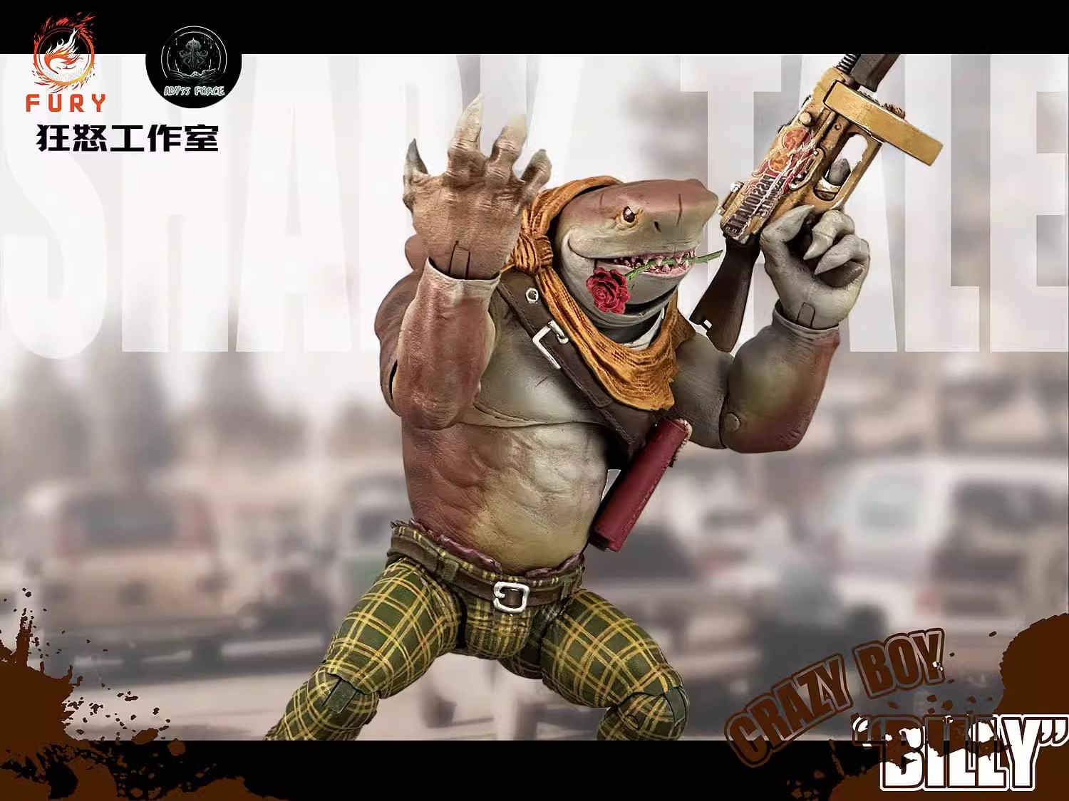 Pre-order FURY TOYS 1/12 Abyssal Power Tiger shark Crazy Boy Billy