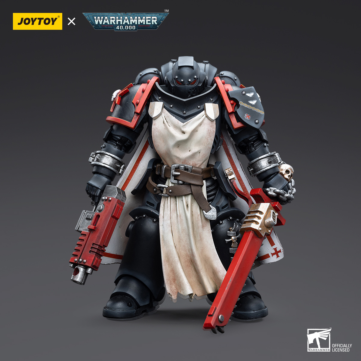 JoyToy 1/18 Warhammer 40K Black Templars Primaris Sword Brethren Harmund