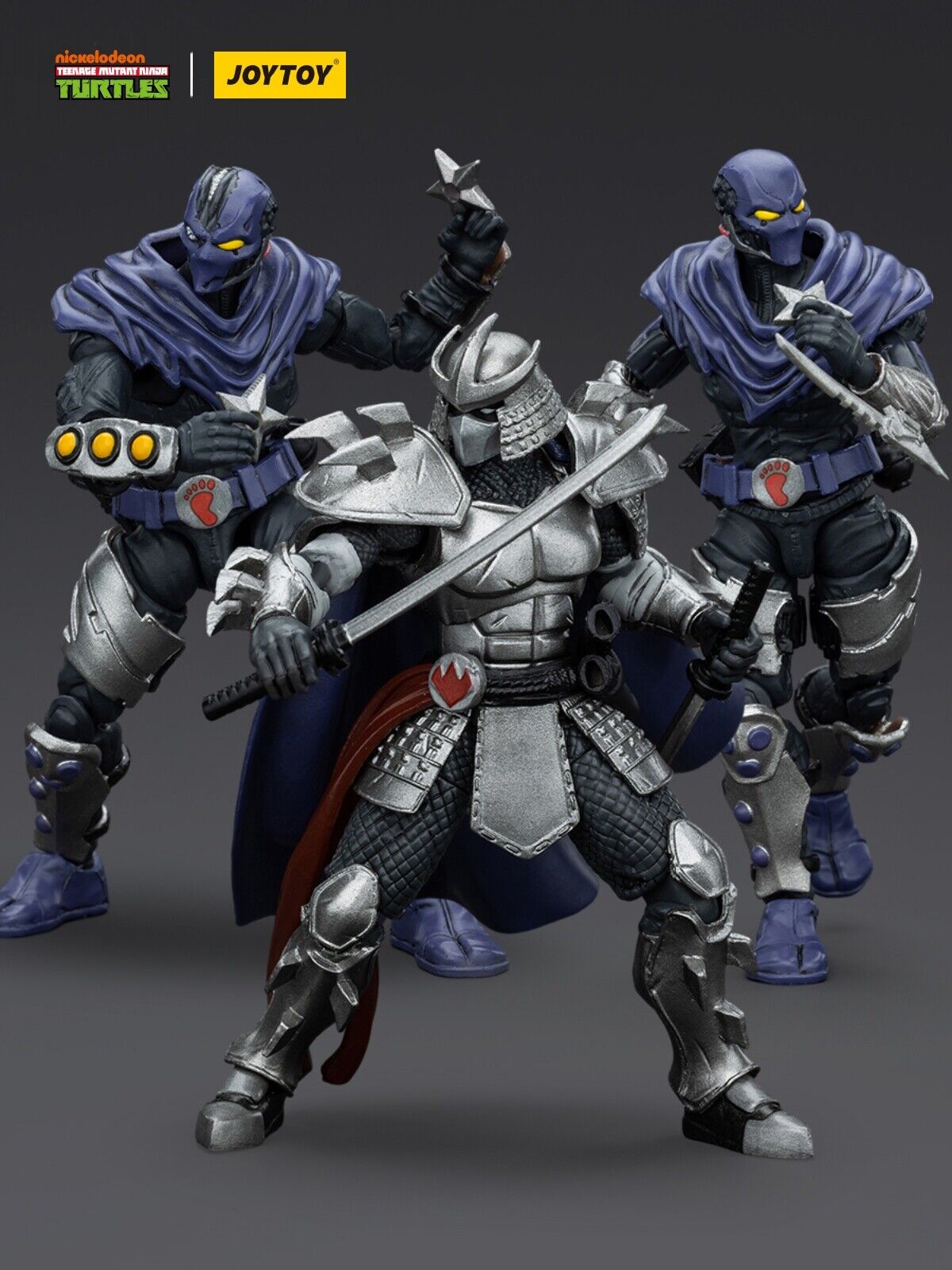 JOYTOY TMNT-Shredder Foot Clan A/B 1/18 Action figure Toy