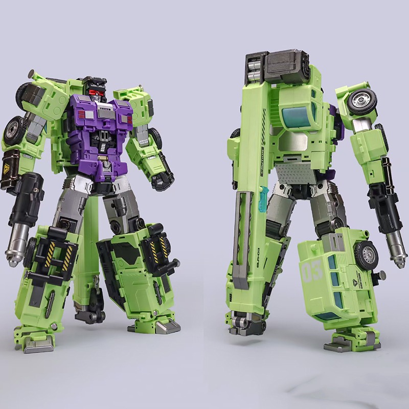 Mecha Invasion GIANT LEGION Devastator Group B GLA03&04 Trailer & Crane ...