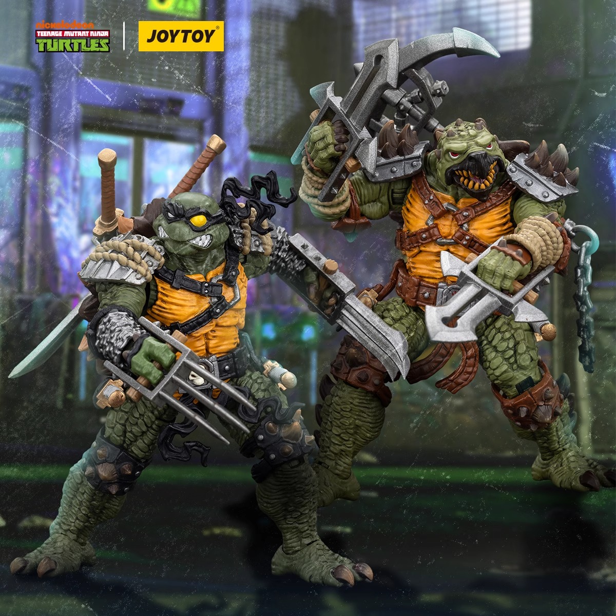 Preorder Deposit for JOYTOY TMNT 1/18 Slash & Tokka Action figure Toy