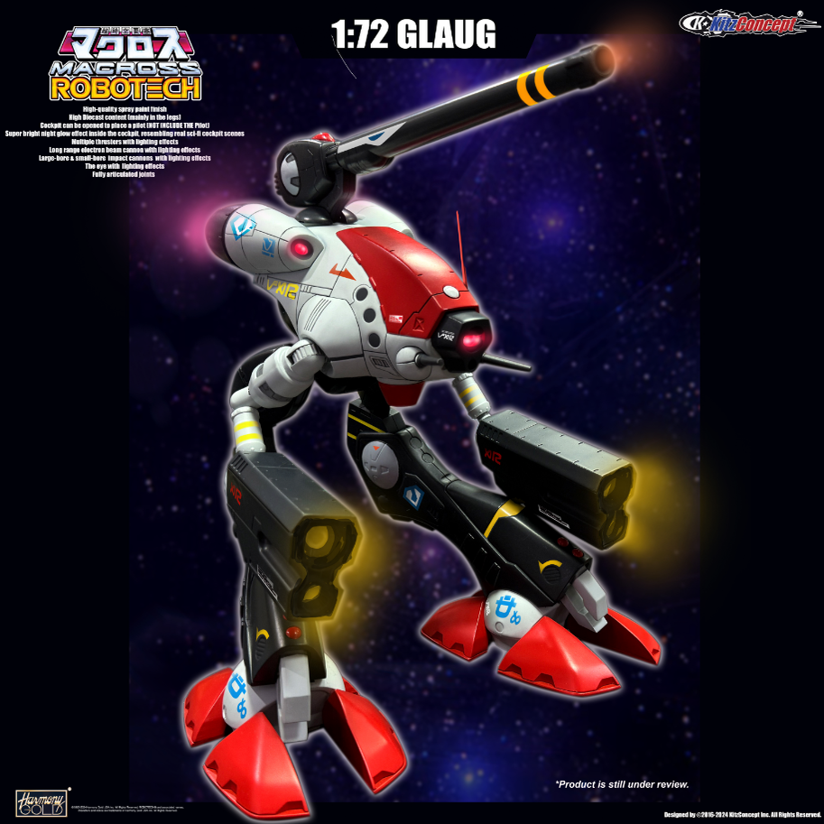 Pre-order KitzConcept MACROSS ROBOTECH 1:72 GLAUG Action Figure