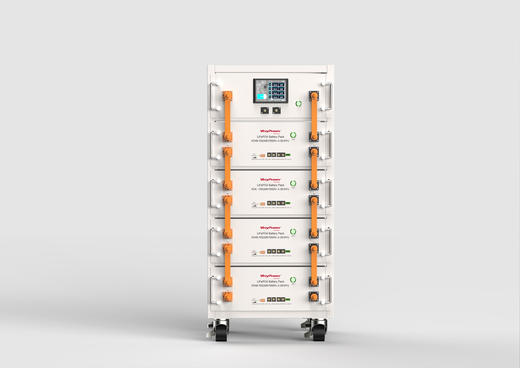 48v Solar Energy Rack Mounted Battery 5kwh 10kwh 50ah 100ah 120ah 200ah Rack-mounted LiFePO4 ...