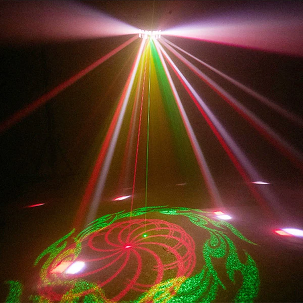 new disco dj led light effect double layer derby stage lights