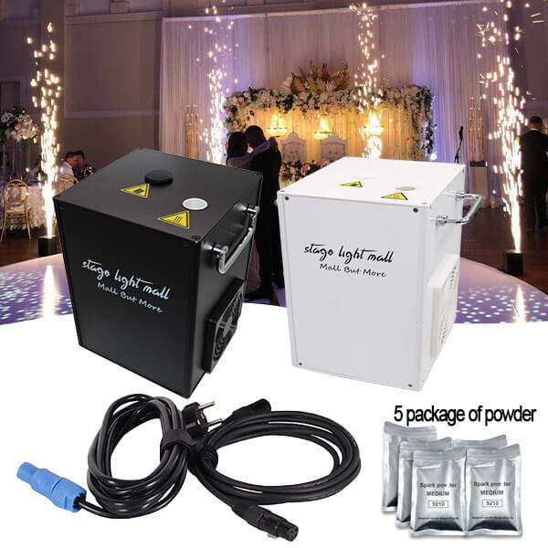 2PCs 650W cold sparklers machine with 5bags indoor or outdoor sparkular ...