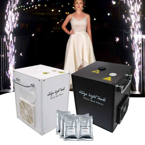 2PCs 650W cold sparklers machine with 5bags indoor or outdoor sparkular ...