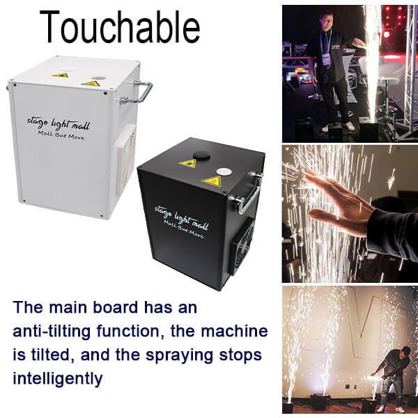 2PCs 650W cold sparklers machine with 5bags indoor or outdoor sparkular ...