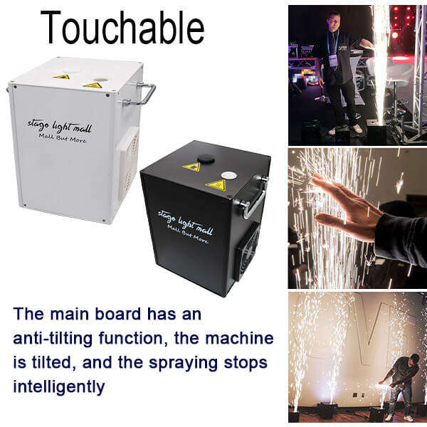 2PCs 650W cold sparklers machine with 5bags indoor or outdoor sparkular ...