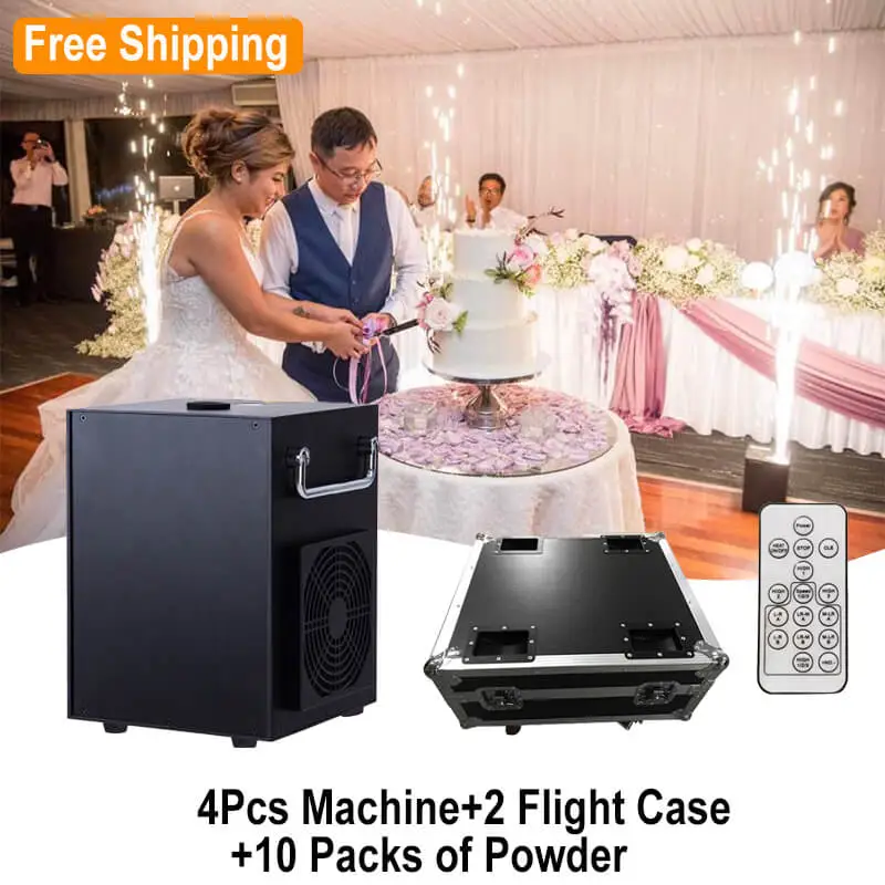 Free Shipping 750W black or white cold spark machine sparkular machine