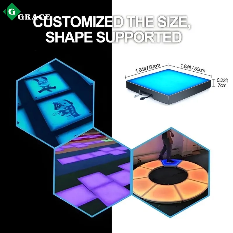 Monoblock Colorful Rainbow LED Dance Floor
