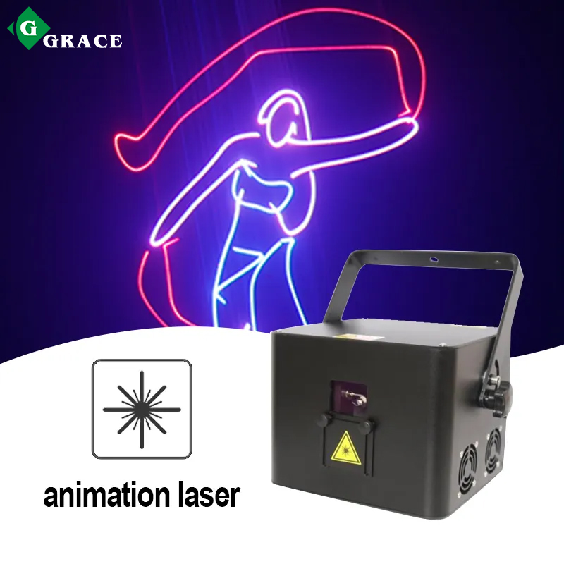 2w disco laser equipment rgb animation laser light